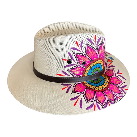 Gonzalez | Accessories | Hat Mexican Artisanal Hand Painted Fedora ...
